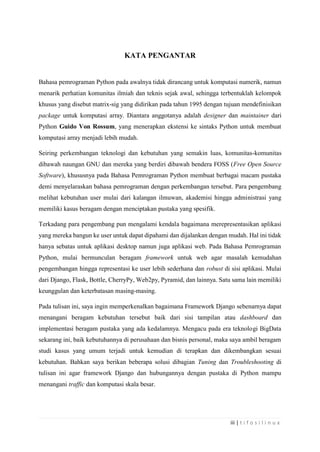 Membangun Aplikasi Web Data Analysis dengan Framework Django | PDF