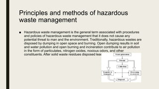 Harzadous waste management | PPTX