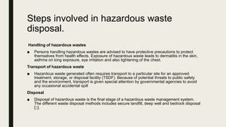Harzadous waste management | PPTX