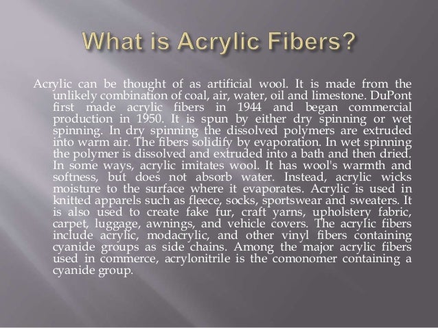 Acrylic fiber