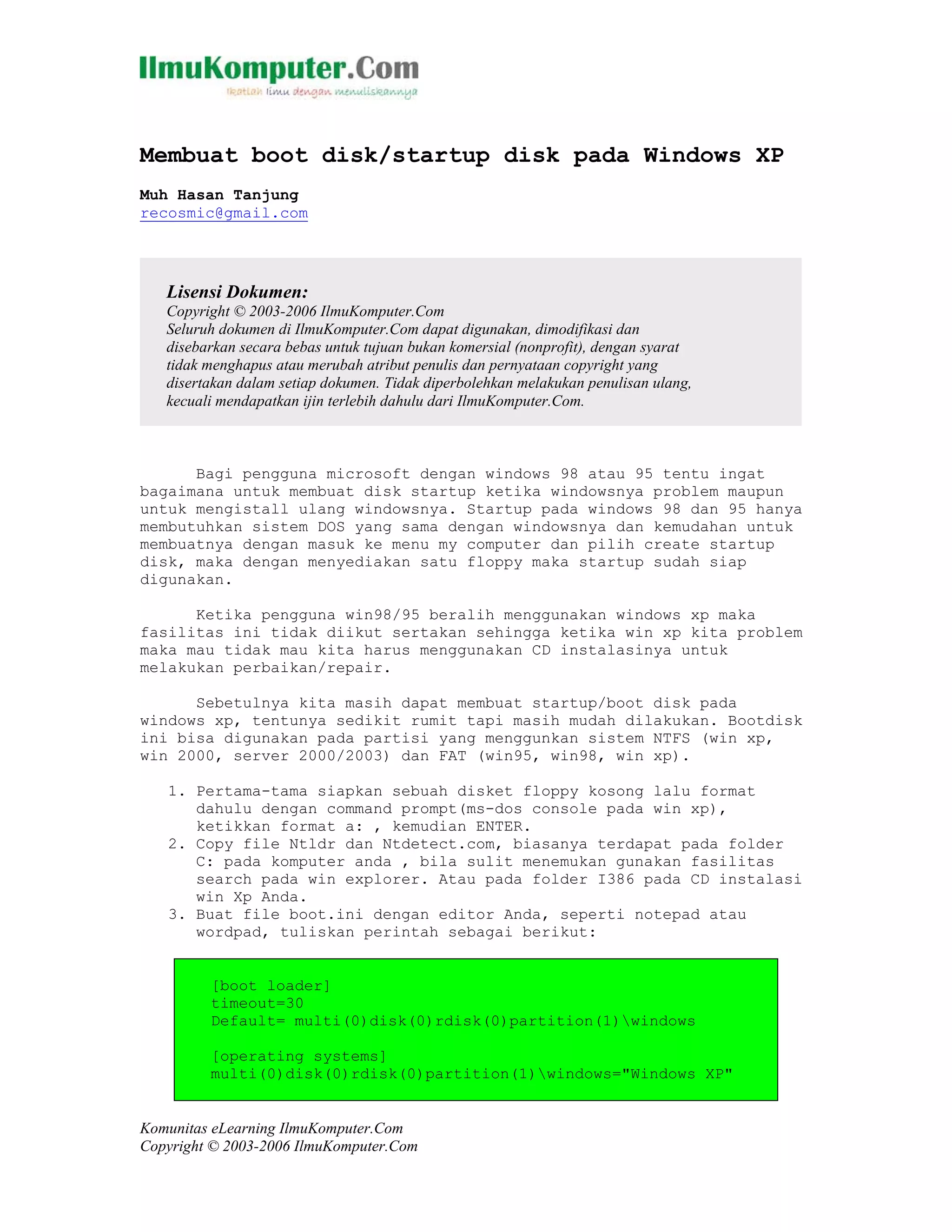 Hasan Bootdisk | PDF