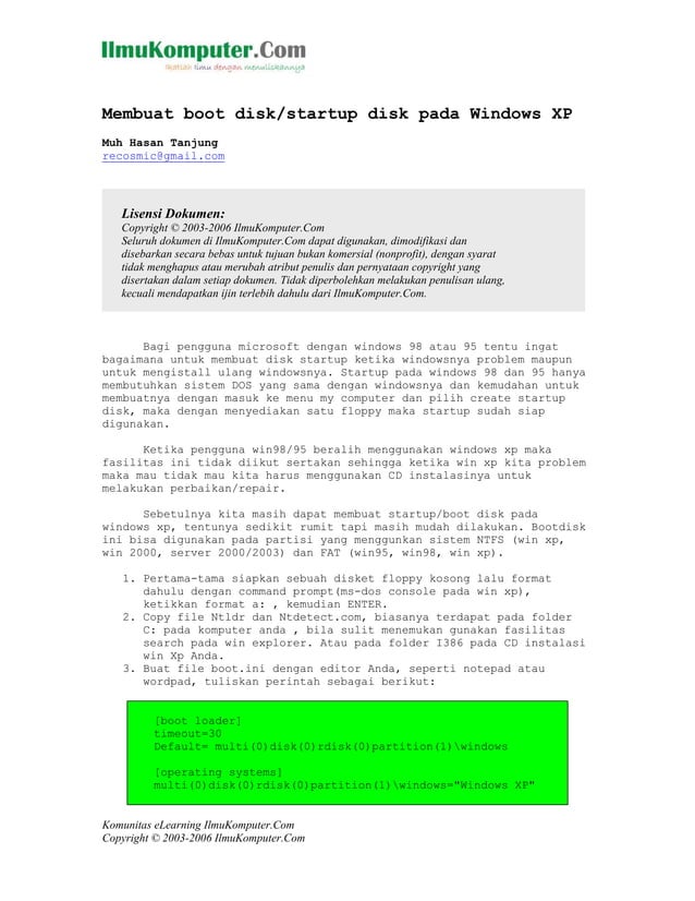 Hasan Bootdisk | PDF