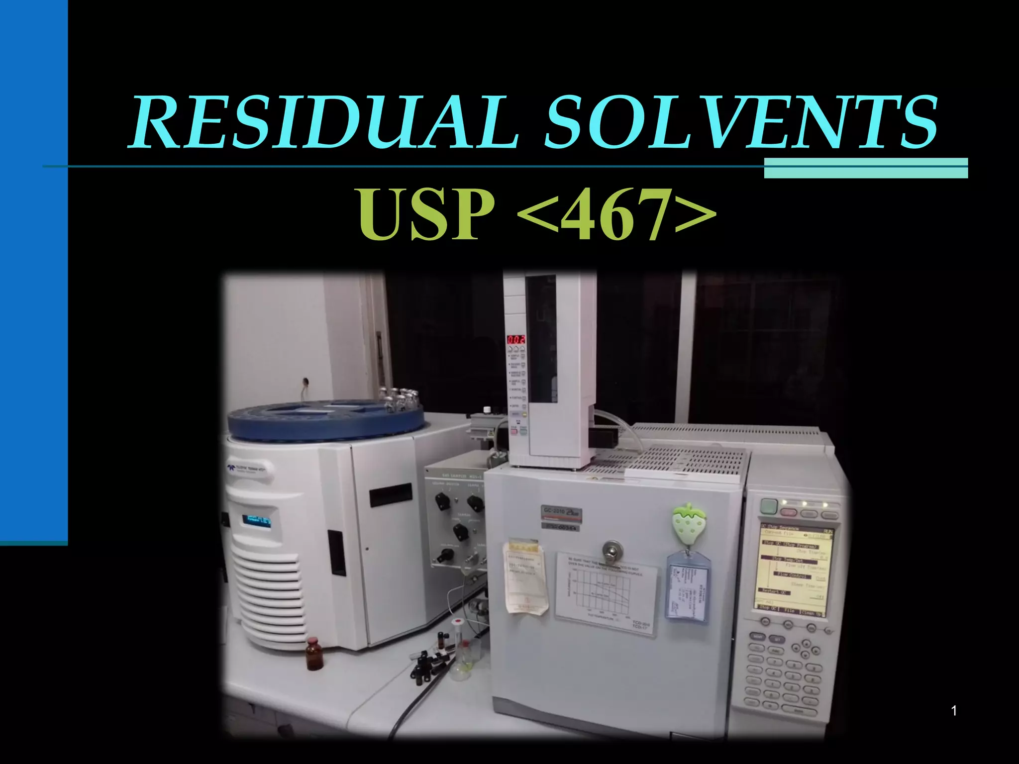 What is Residual solvent and its identification | PPT