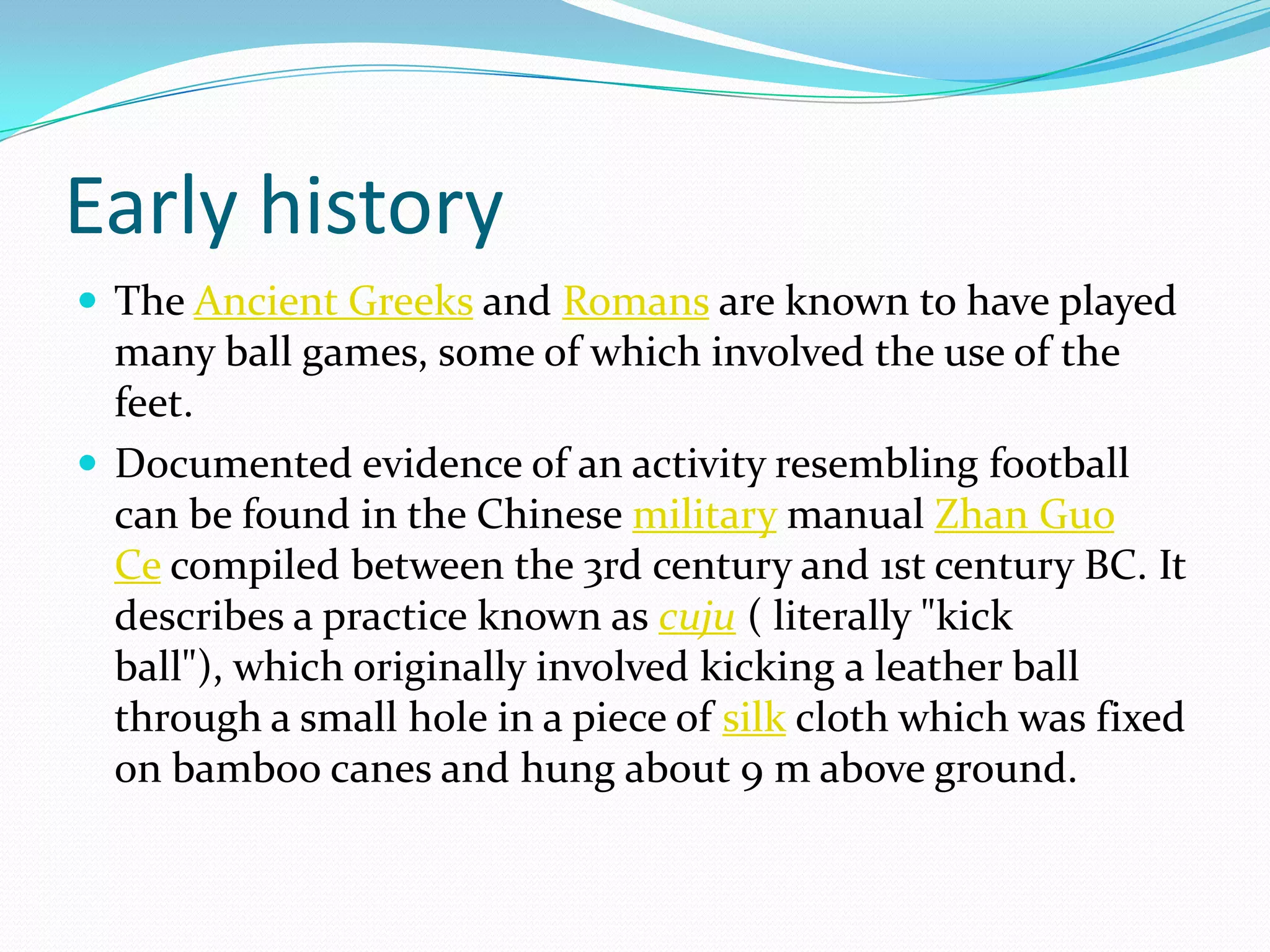 history of football | PPTX