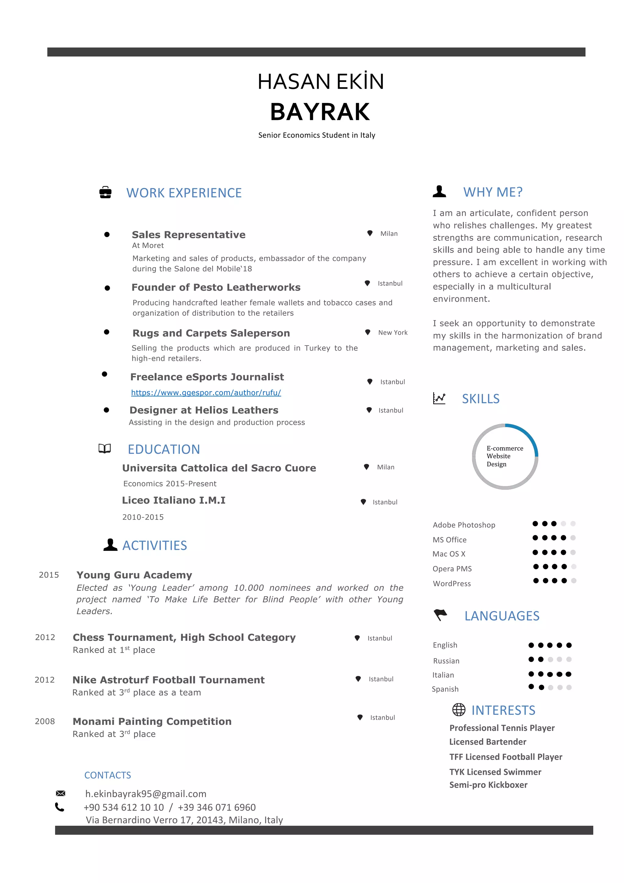 Hasan ekin bayrak curriculum vitae | PDF