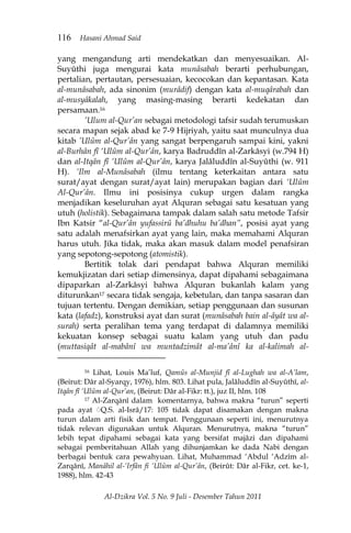 Dr. Hasani Ahmad Said, Diskursus Munasabah al-Quran; menyoal ...