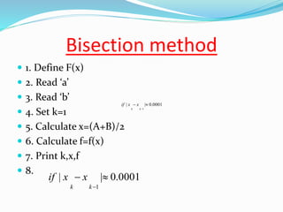 NUMERICAL METHOD | PPTX