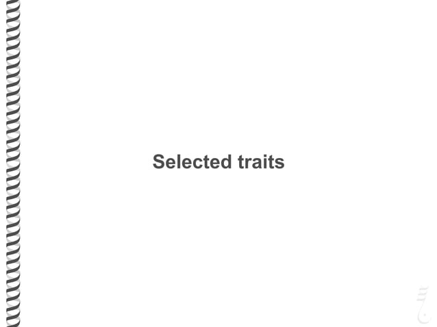 Cat signatures of selection | PPT