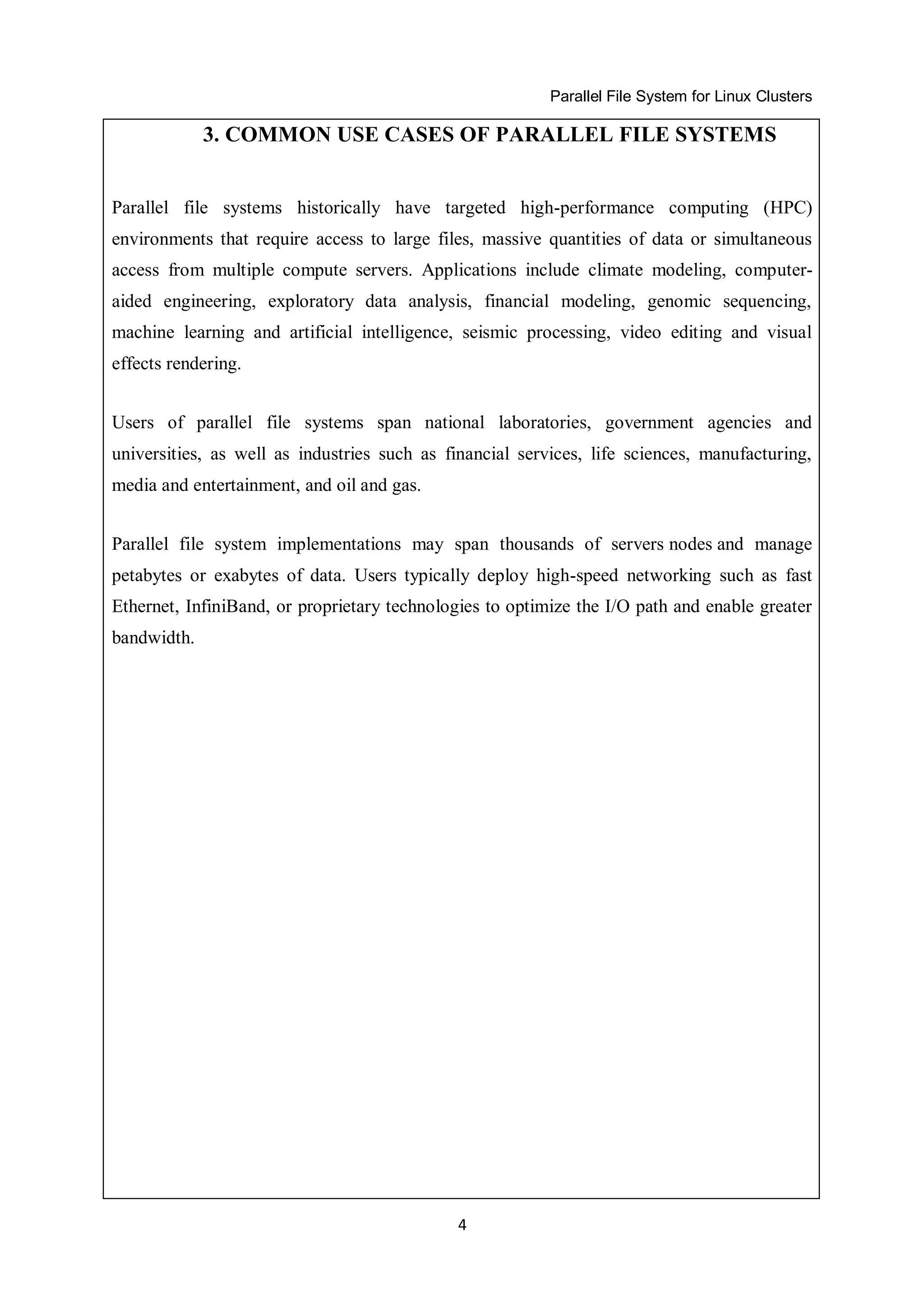 PARALLEL FILE SYSTEM FOR LINUX CLUSTERS | PDF