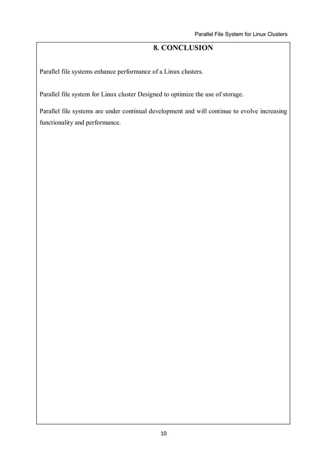 PARALLEL FILE SYSTEM FOR LINUX CLUSTERS | PDF