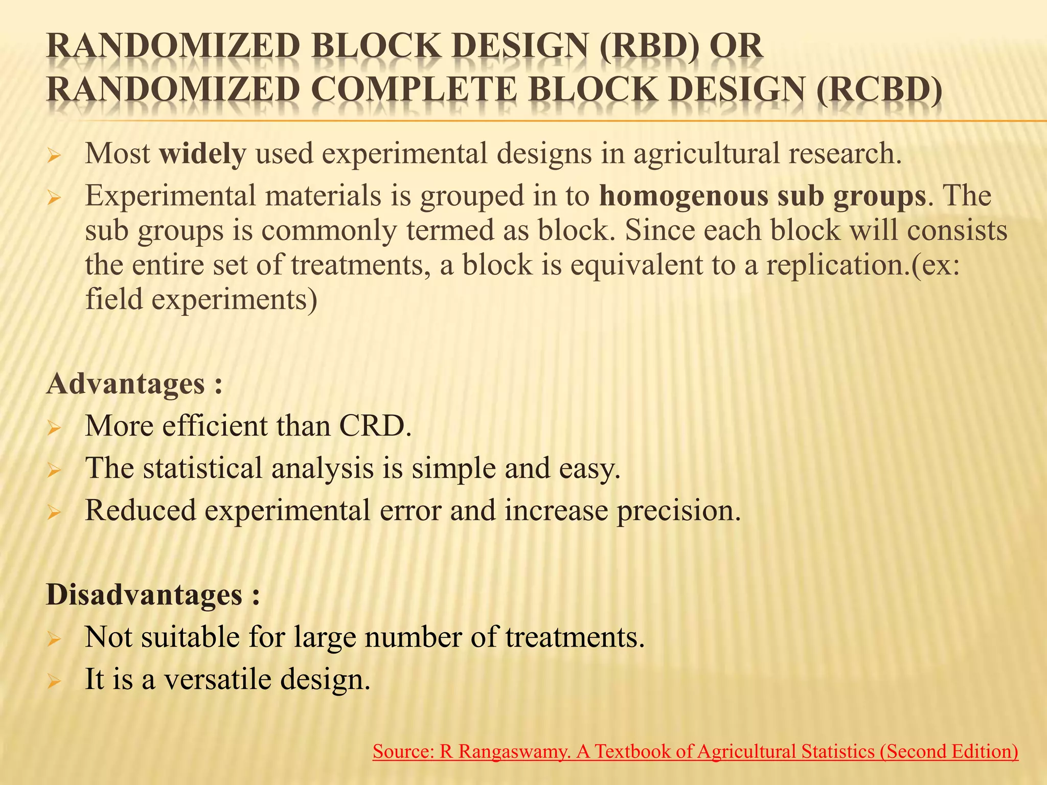 comparison of CRD, RBD and LSD | PPTX