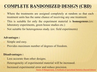 comparison of CRD, RBD and LSD | PPTX