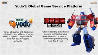 Hasbro and Yodo1 Strategic Partnership Overview | PDF