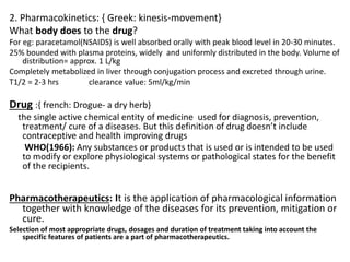 INTRODUCTION TO PHARMACOLOGY | PPTX