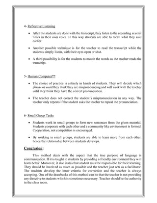 Community Language Learning Notes | PDF