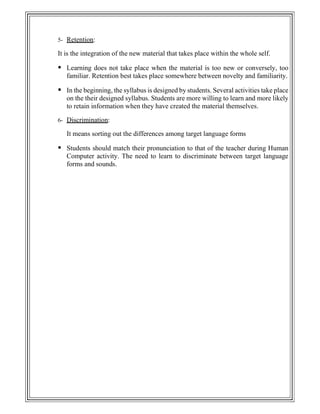 Community Language Learning Notes | PDF