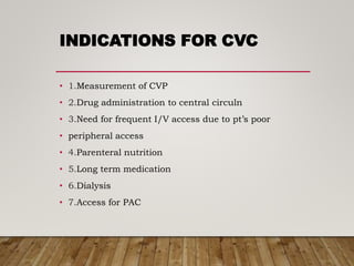 HASEEN central venous catheter and it's monitoring.pptx