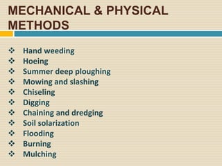 Weed Management Rabi Crops by Haseena Shabnam | PPTX