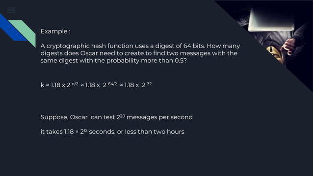 Random Oracle Model And Hashing Cryptography And Network Security Ppt