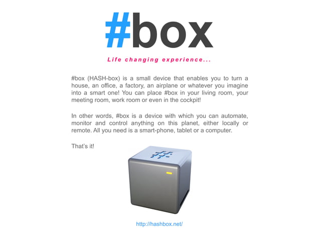 Hash box - Outline Presentation | PDF | Internet | Computing
