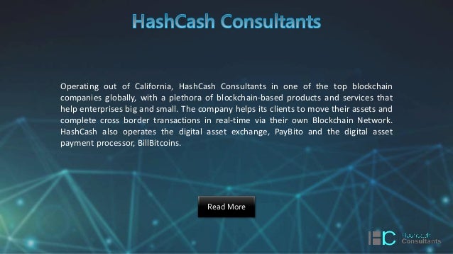 Hashcash Blockchain Products and Services