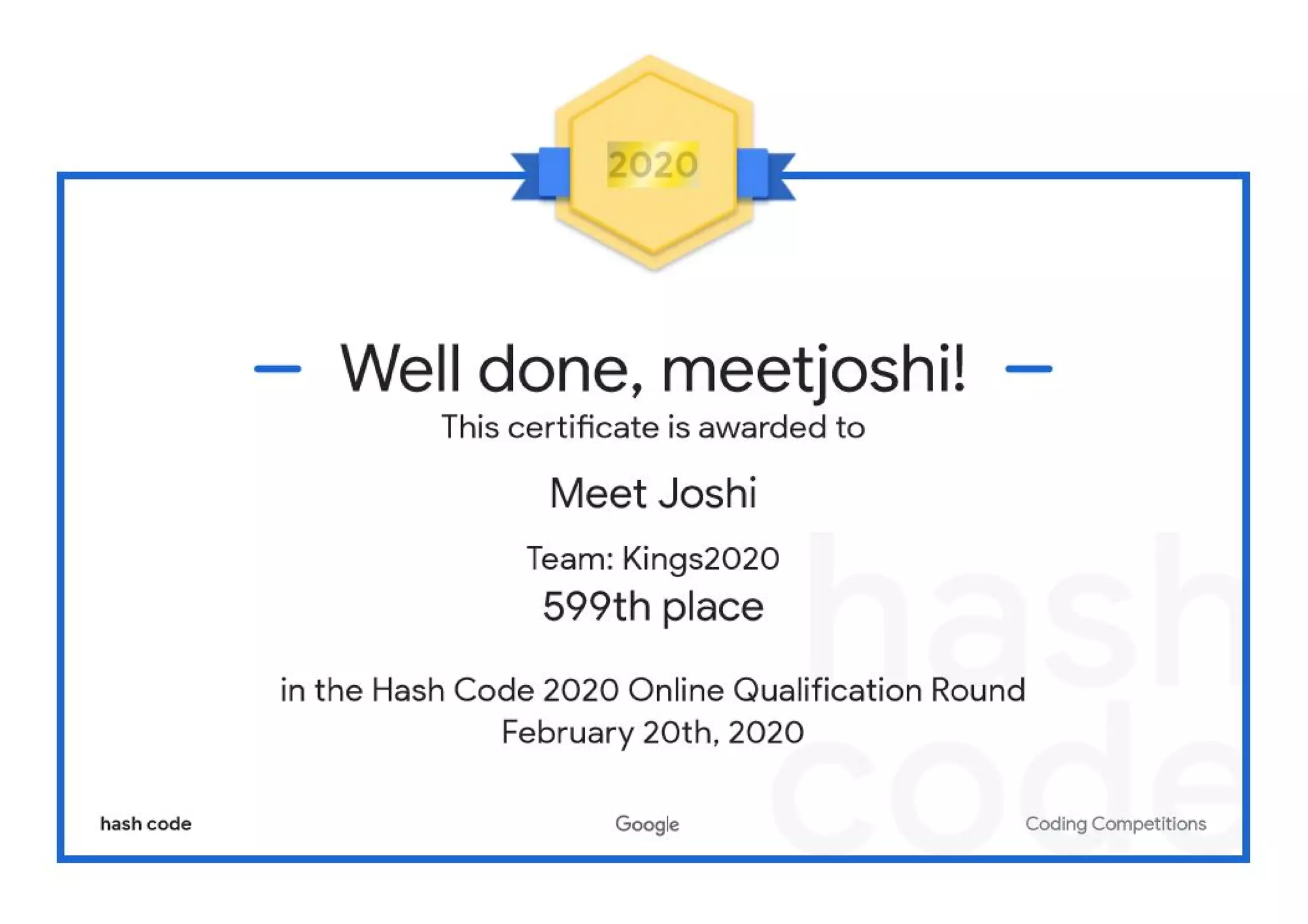 Hash Code 2020 | PPT