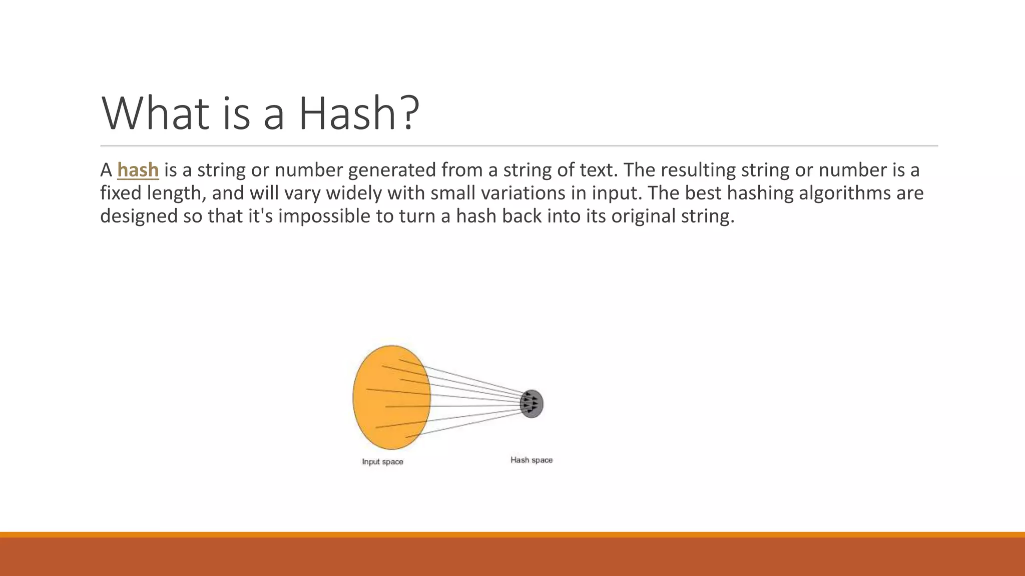 Hashes | PPT