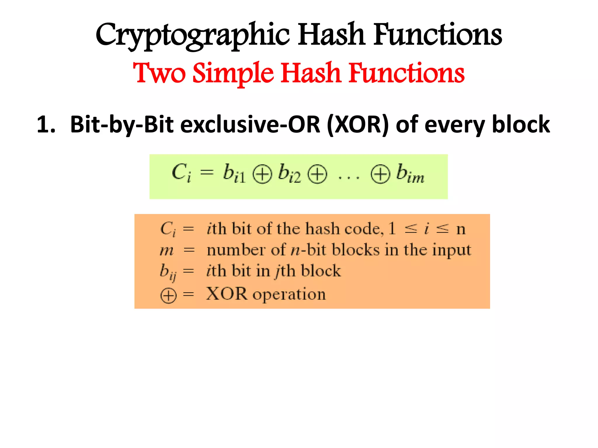 Hash Function | PPTX
