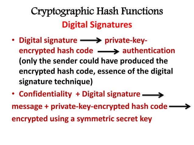 Hash Function | PPTX | Information and Network Security | Computing