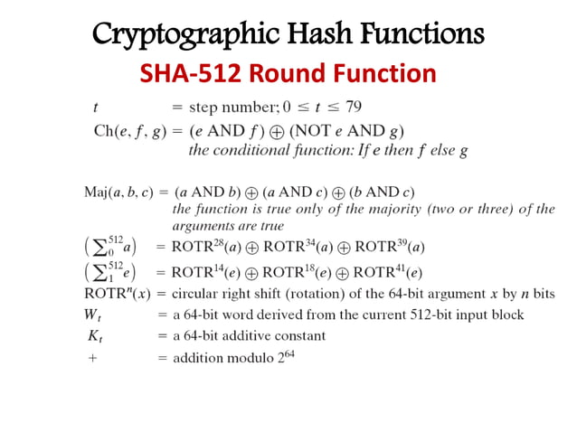 Hash Function | PPTX | Information and Network Security | Computing