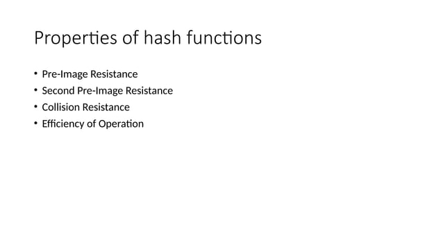 Hash Functions From Information Security Pptx Programming Languages Computing