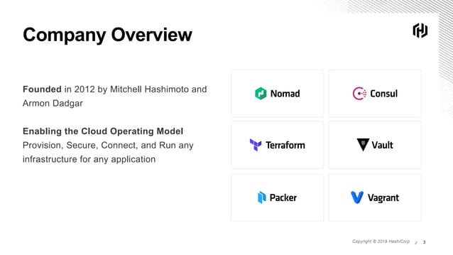 Hashicorp Corporate and Product Overview | PPTX | Cloud Computing | Internet