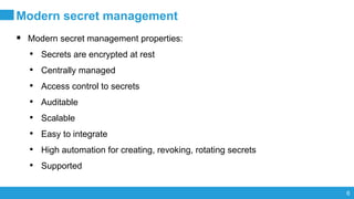 Secret Management with Hashicorp Vault and Consul on Kubernetes | PPT