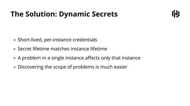 Securing Databases with Dynamic Credentials and HashiCorp Vault | PPT