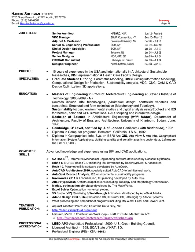 Hashim Ibnauf Resume | PDF