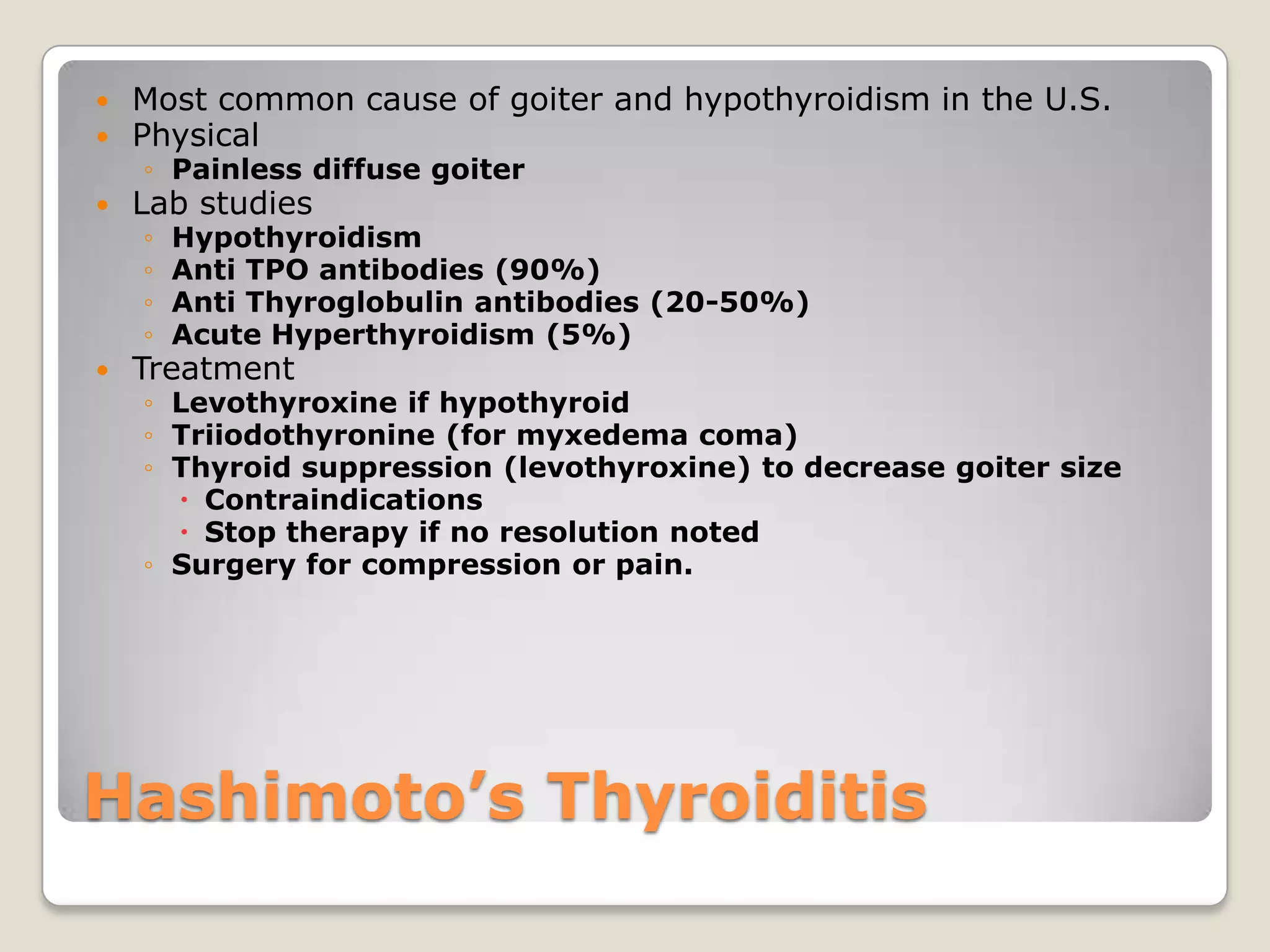 Hashimoto’s thyroiditis | PPTX