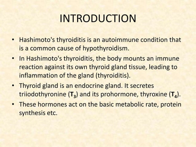 Hashimoto’s thyroiditis | PPTX