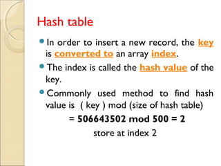 Hashing | PPT