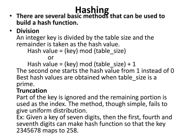 Hashing | PPT