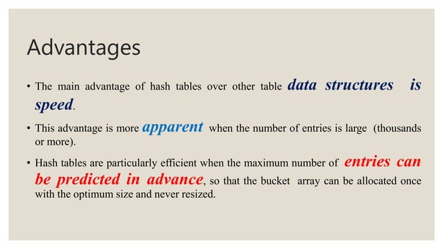 Hashing And Hashing Tables | PPT