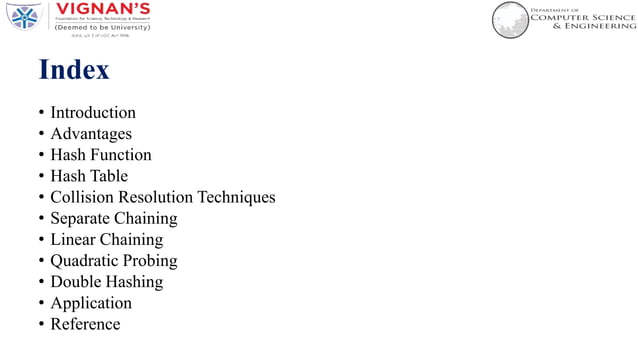 Hashing Pptx Databases Computer Software And Applications