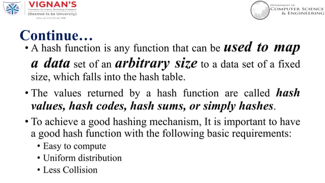 Hashing Pptx Databases Computer Software And Applications