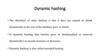 hashing in data structures and its applications | PPTX
