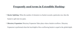 hashing in data structures and its applications | PPTX