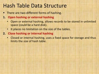 Hashing .pptx | Databases | Computer Software and Applications
