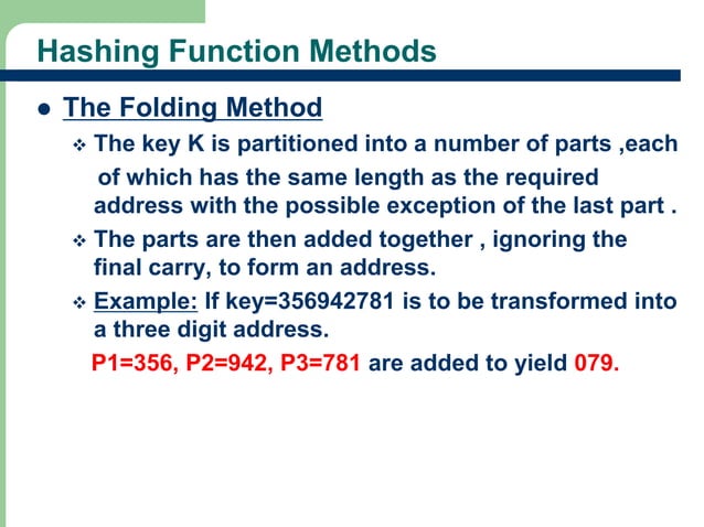 Hashing Technique In Data Structures | PPTX