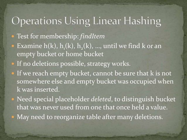 Hashing in datastructure | PPTX