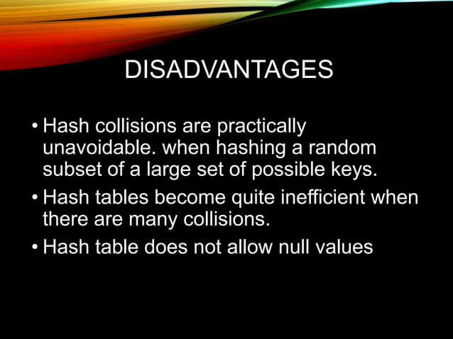 Hashing And Hashtable Application Of Hashing Advantages Of Hashing