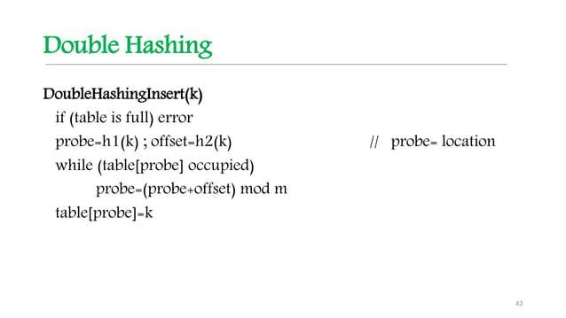 Data Structures- Hashing | PPTX | Databases | Computer Software and Applications