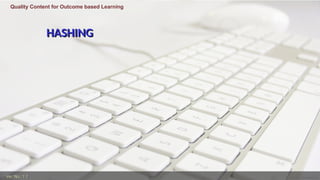 hashing explained in detail with hash functions | PPTX